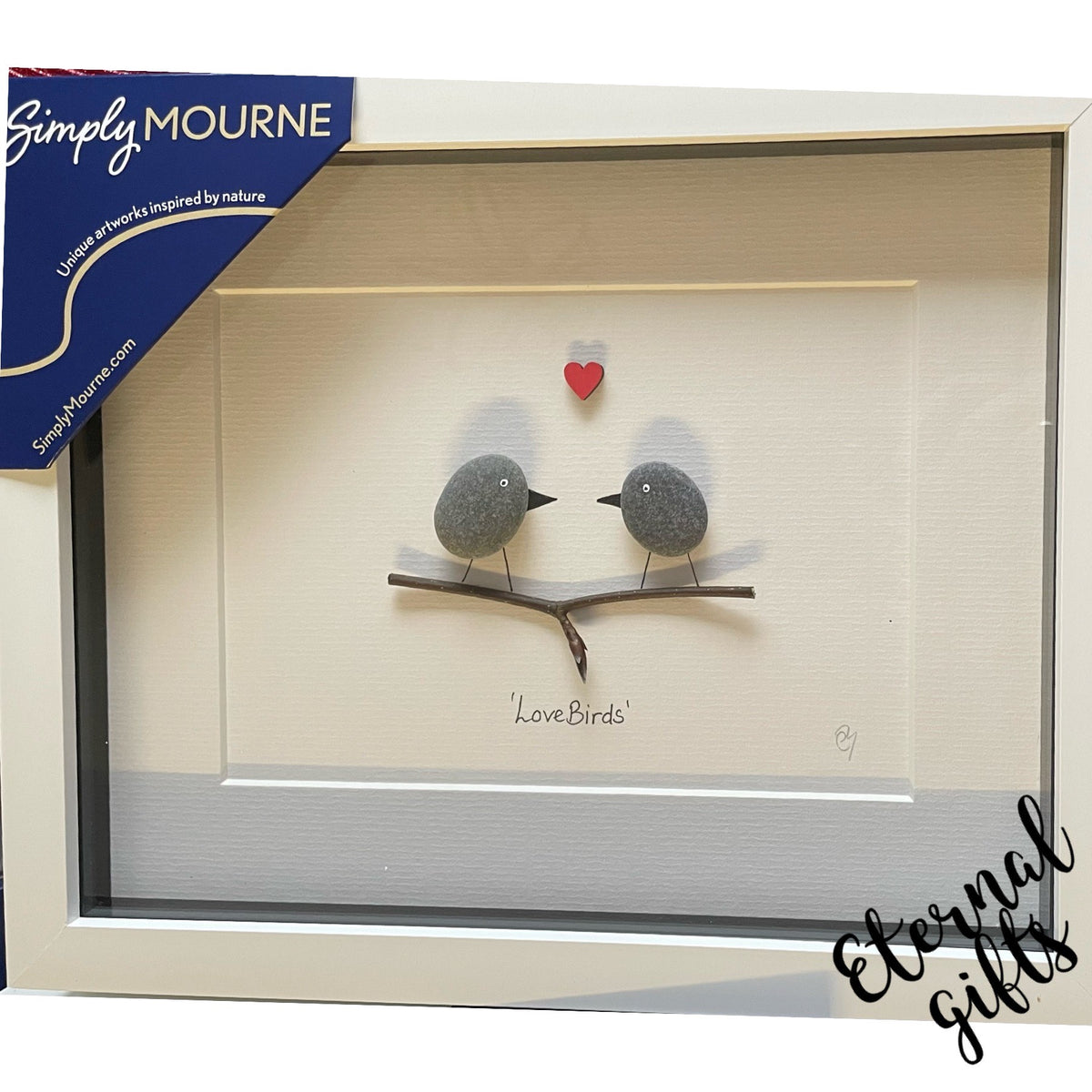 Love Birds Pebble Art By Simply Mourne Large – Eternal Elphin